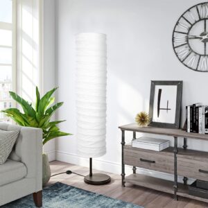 STOBOK Rice Paper Floor Lamp Shade Nordic Style Table Light Cover Floor Standing Lampshade Protector Cover Replacement for Home Hotel Bedside Desk Wall Floor Lamp