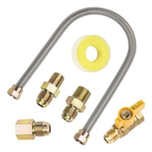 f271239 one-stop universal gas-appliance hook up kit for garage heaters, wall mounted heaters, gas fireplace, gas dryer and gas stoves