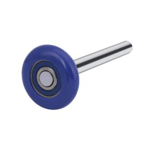 XiKe 10 Pack Blue 2" Nylon Garage Door Roller 4" Stem, Quiet/Durable and High Load, Use 6200-2RS Double Seals Precision Bearings.