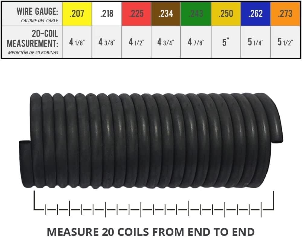 Alcan Garage Door Torsion Spring (250 x 2 x 30) | 1 inches Steel Bearing + Pair of Winding Bars | Left Hand Wound Replacement (Right Side) (Cone Color: Black)