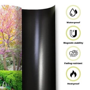 Dishwasher Magnet Cover Idyllic Garden Virginia Wooden Fence Entrance by Bushes White Dogwood Magnetic Refrigerator Stickers Decorative Appliance Cover Fridge Panels Metal Door Garage 23x26in