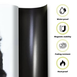 Dishwasher Magnet Cover Border Collie Dog Shepherd Makes Male Begs Paws up Laughs Magnetic Refrigerator Stickers Decorative Appliance Cover Fridge Panels Metal Door Garage 23x26in