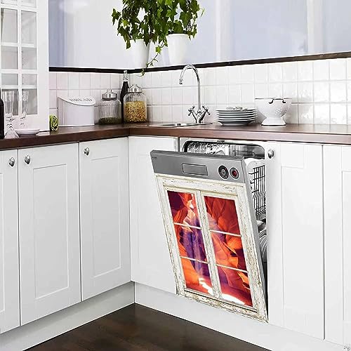 Dishwasher Magnet Cover Upper Antelope Magnetic Refrigerator Stickers Decorative Appliance Cover Fridge Panels Metal Door Garage 23x26in