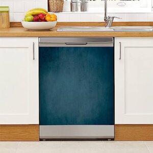 dishwasher magnet cover grungy blue texture distressed style magnetic refrigerator stickers decorative appliance cover fridge panels metal door garage 23x26in