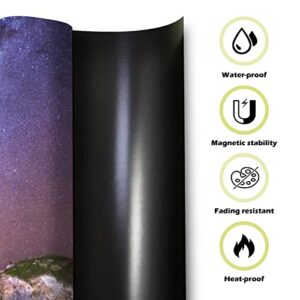 Dishwasher Magnet Cover Milky Way Galaxy Night Scene Coastal Rock Formations Magnetic Refrigerator Stickers Decorative Appliance Cover Fridge Panels Metal Door Garage 23x26in