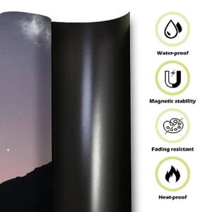 Dishwasher Magnet Cover New Moon Southern Alps Magnetic Refrigerator Stickers Decorative Appliance Cover Fridge Panels Metal Door Garage 23x26in