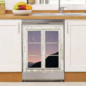 dishwasher magnet cover new moon southern alps magnetic refrigerator stickers decorative appliance cover fridge panels metal door garage 23x26in