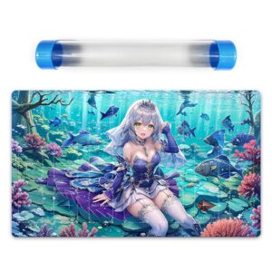 ygomat tearlaments merrli trading card game ccg ocg playmat playing mat free best tube/bag (b_add playzones + tube)