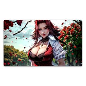 ygomat akiza izinski trading card game ocg playmat tcg mat free best tube/bag (c_no playzones + bag)