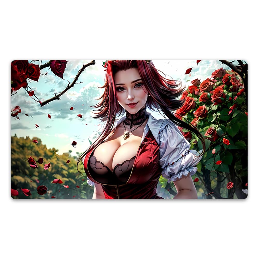 Ygomat Akiza Izinski Trading Card Game OCG Playmat TCG Mat Free Best Tube/Bag (C_No Playzones + Bag)