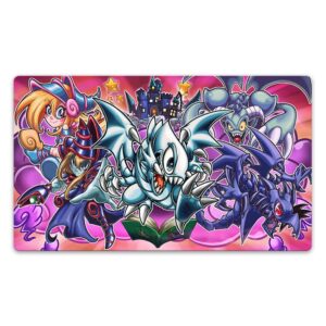 ygomat toon dark magician girl trading card game ccg ocg duel playmat free tcg mat best tube/bag (c_no playzones + bag)