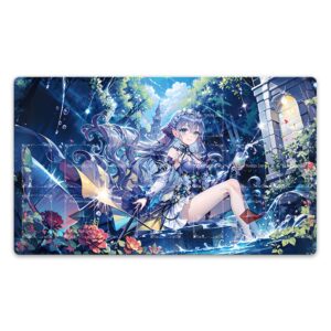 ygomat tearlaments kitkallos trading card game ccg ocg playmat game mat free tube/bag (d_add playzones + bag)