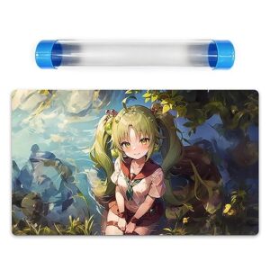 ygomat raptrix sera trading card game ocg playmat tcg mat free best tube/bag (a_no playzones + tube)