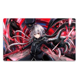 ygomat sky striker ace - roze trading card game ocg playmat free best tube/bag (ssa212) (c_no playzones + bag)