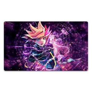 ygomat yusaku fujiki trading card game ocg playmat tcg mat free best tube/bag (yf229) (c_no playzones + bag)