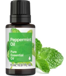 horbäach peppermint essential oil | .51 fl oz (15ml) | for massage, bath & diffuser