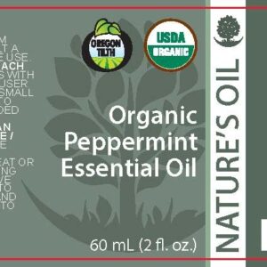 Best Peppermint Essential Oil Pure Certified Organic Therapeutic Grade 60ml