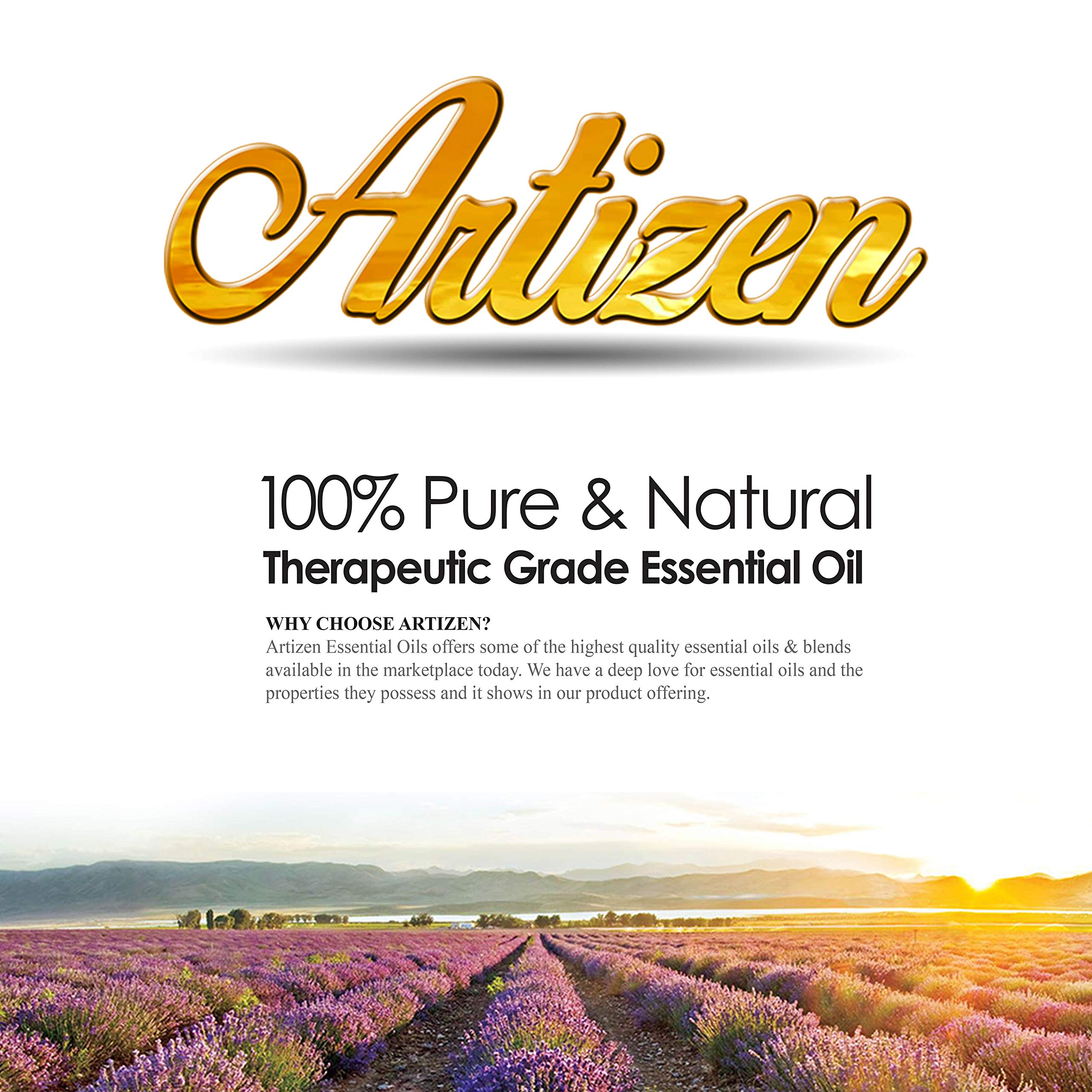 Artizen - Peppermint Essential Oil - Huge Glass Bottle 4 Fl Oz - 100% Pure and Natural - Premium Grade with Dropper - for Aromatherapy and Diffuser