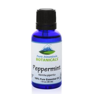 peppermint essential oil - full 1 oz (30 ml) bottle - pure natural & kosher certified mentha piperita