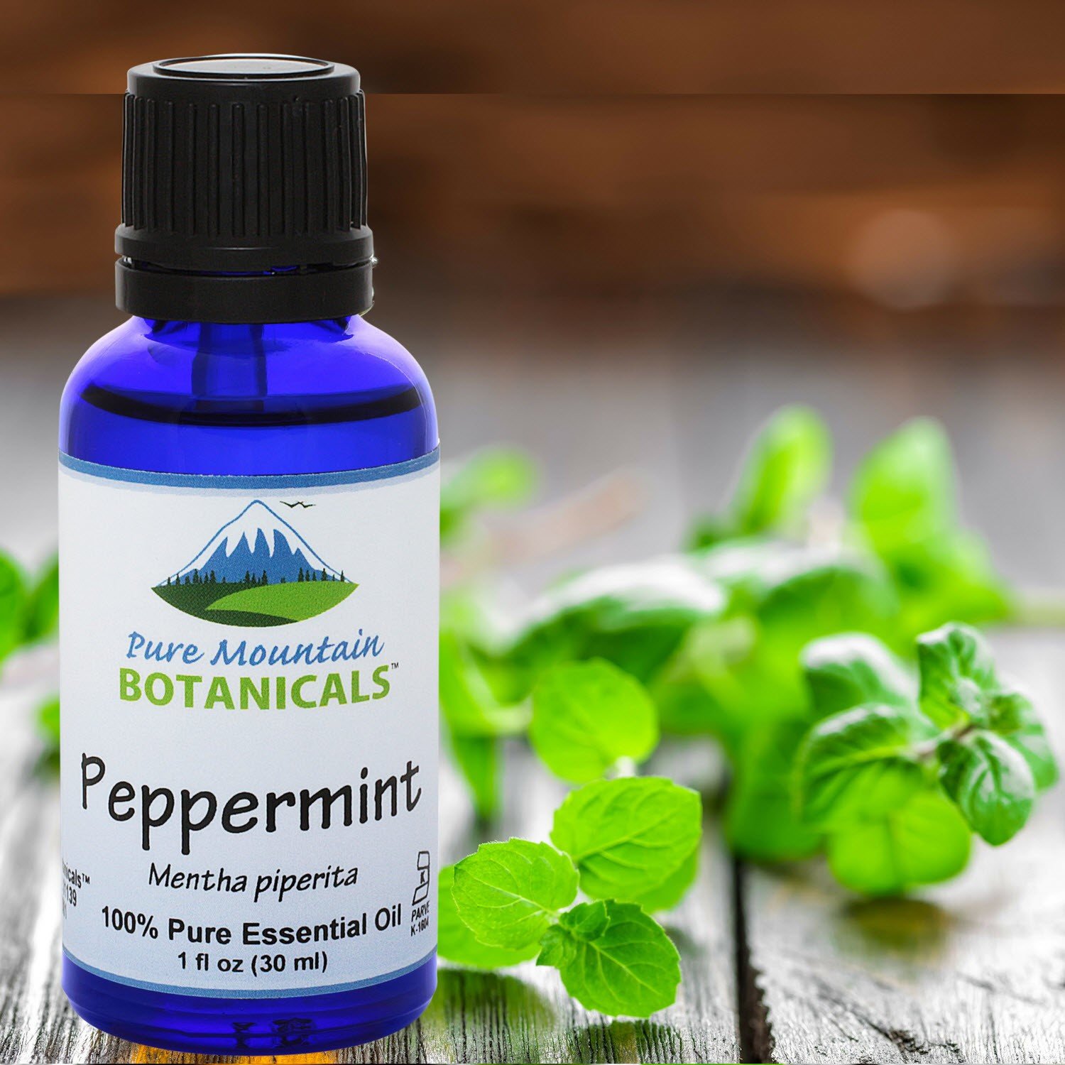 Peppermint Essential Oil - Full 1 oz (30 ml) Bottle - Pure Natural & Kosher Certified Mentha Piperita