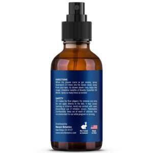 Breathe Shower Steamer Spray 2 fl oz - Aromatherapy Mist from Natural Essential Oil Blend - Peppermint, Eucalyptus Shower Steamer Spray - Spa at Home from Fresh Steam Shower Spray - Nexon Botanics