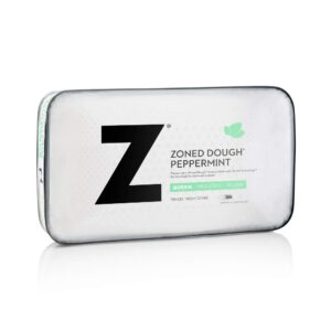 MALOUF ZZKKMPASZP Z Zoned Dough Memory Foam Infused with Real Peppermint-Natural Oil Aromatherapy Pillow Spray Included-King Size