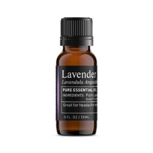 lisse 100% pure lavender essential oil - batch tested & third party verified - 0.5 fl oz