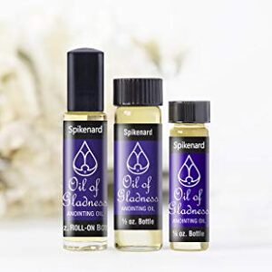 Oil of Gladness Spikenard Anointing Oil - Oil for Daily Prayer, Ceremonies and Blessings 1/4 oz