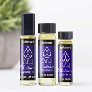 Oil of Gladness Spikenard Anointing Oil - Oil for Daily Prayer, Ceremonies and Blessings 1/4 oz