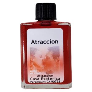 attraction (atraccion aceite) spiritual anointing oil by casa esoterica magick space - draw positive energy - increase love, money & success-0.5 fl oz (1 pack)