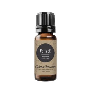 edens garden vetiver essential oil, 100% pure therapeutic grade (undiluted natural/homeopathic aromatherapy scented essential oil singles) 10 ml