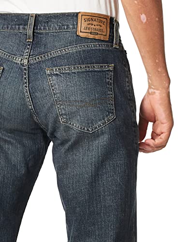 Signature by Levi Strauss & Co. Gold Men's Relaxed Fit Flex Jeans (Available in Big & Tall), Headlands, 34W x 30L