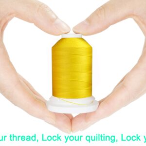 New brothread - 18 Options - Multi-Purpose 100% Mercerized Cotton Threads 50S/3 600M(660Y) Each Spool for Quilting, Serger, Sewing and Embroidery - 12 Neutral&Jean Colors