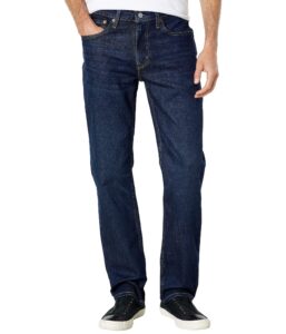 levi's men's 514 straight fit cut jeans (also available in big & tall), clean run-dark indigo (advanced stretch), 34w x 34l