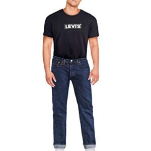 Levi's Men's 501 Original Fit Jeans (Also Available in Big & Tall), Dark Stonewash, 34W x 34L