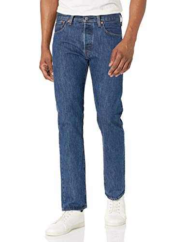 Levi's Men's 501 Original Fit Jeans (Also Available in Big & Tall), Dark Stonewash, 34W x 34L