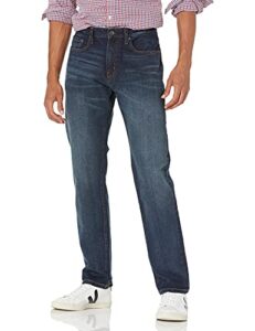 amazon essentials men's athletic-fit jean, dark wash, 34w x 32l