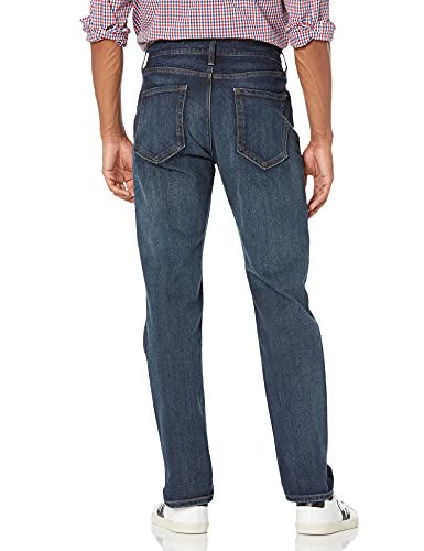 Amazon Essentials Men's Athletic-Fit Jean, Dark Wash, 34W x 32L