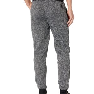 Southpole Men's Fleece Jogger, New Marled Black, Medium