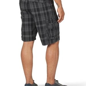 Lee mens Dungarees New Belted Wyoming Cargo Shorts, Black Clifton Plaid, 38 US