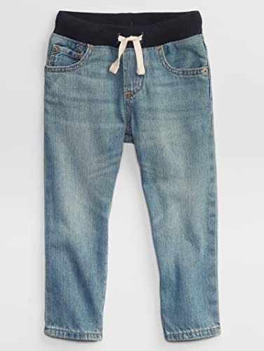 GAP Baby Boys Pull-on Slim Jeans, Medium Wash, 0-3 Months US