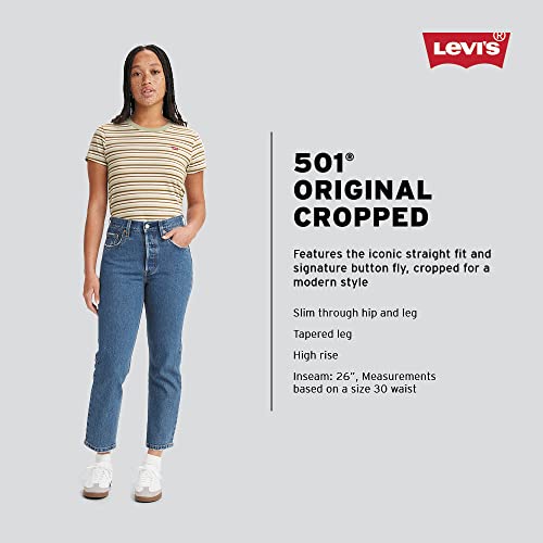 Levi's Women's Premium 501 Crop Jeans, (New) Face It, 27