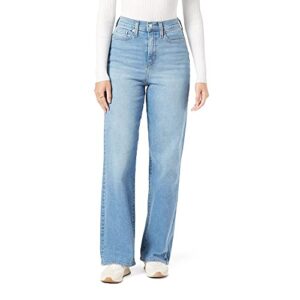 signature by levi strauss & co. gold women's heritage high-rise loose straight, (new) rocky river, 14