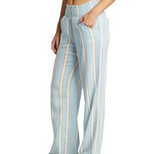 Billabong womens New Waves Stripe Pants, Clear Sky, Medium US