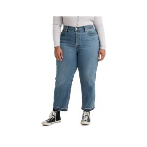 Levi's Women's Plus Size Wedgie Straight Jeans, Love in the Mist, 16