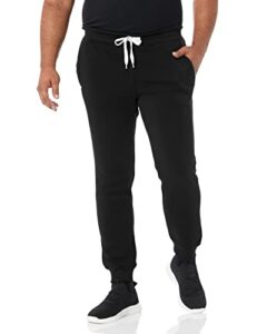 southpole men's basic active fleece jogger pants-regular and big & tall sizes, bk, m