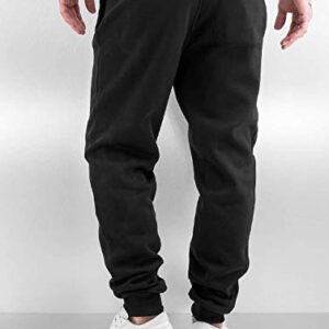 Southpole Men's Basic Active Fleece Jogger Pants-Regular and Big & Tall Sizes, BK, M