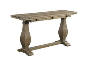 martin svensson home napa flip top sofa console table, reclaimed natural