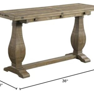 Martin Svensson Home Napa Flip Top Sofa Console Table, Reclaimed Natural