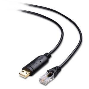 cable matters usb to rj45 serial console cable (compatible with cisco console cable, rollover cable) with ftdi 6 feet